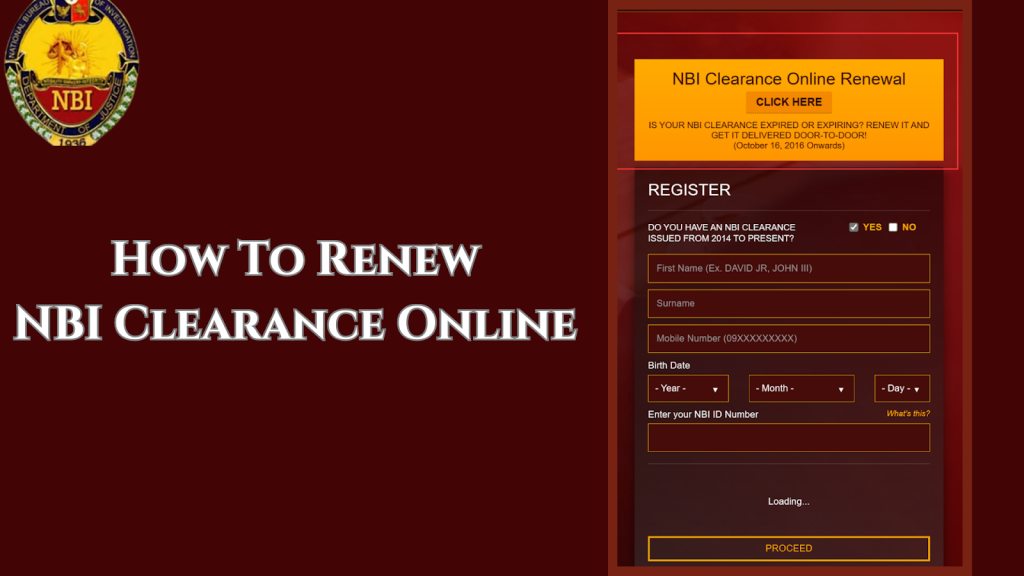 NBI Clearance Renewal Online Application Step by Step Guide