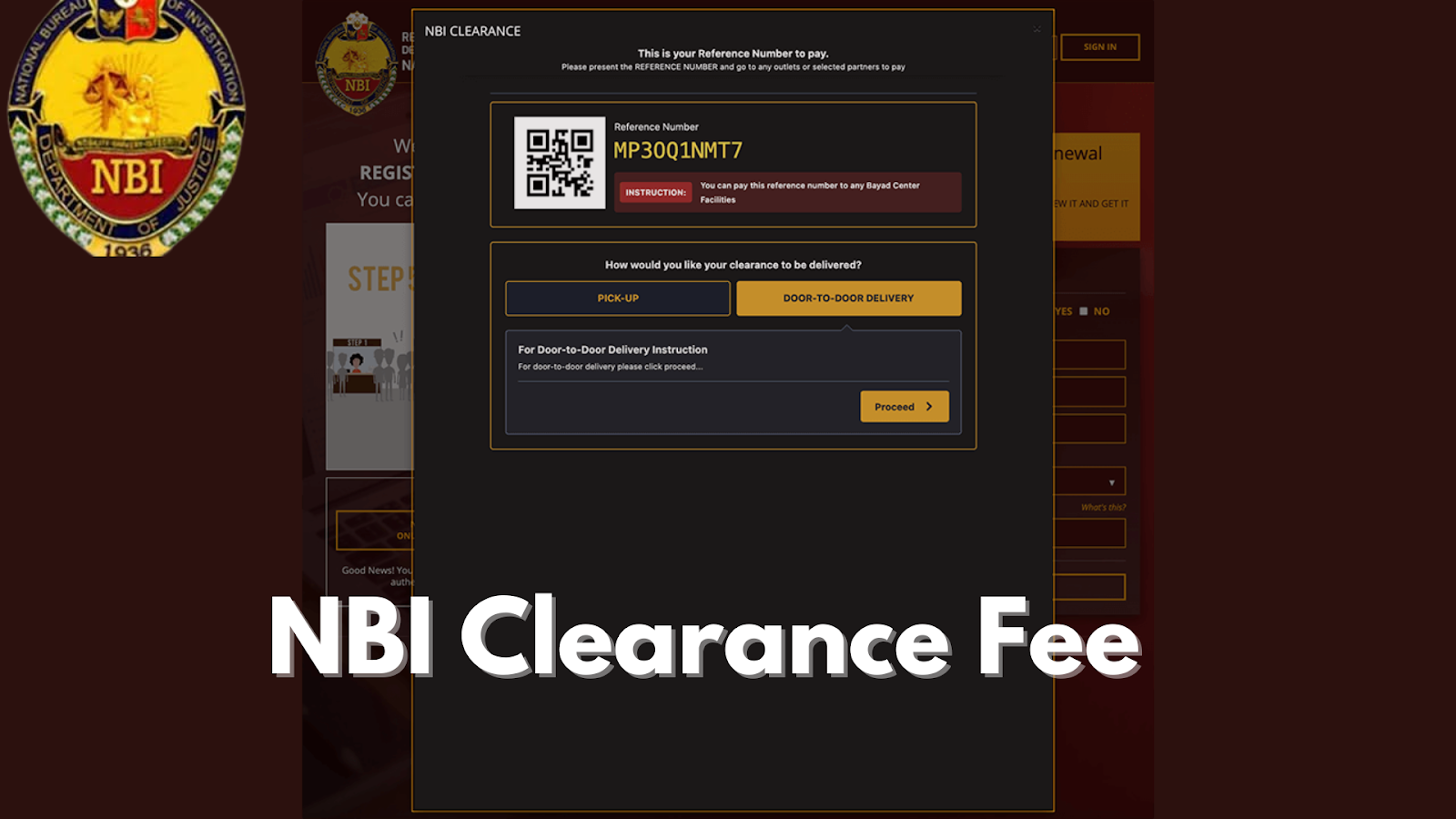 NBI Clearance Fee And Payment Methods