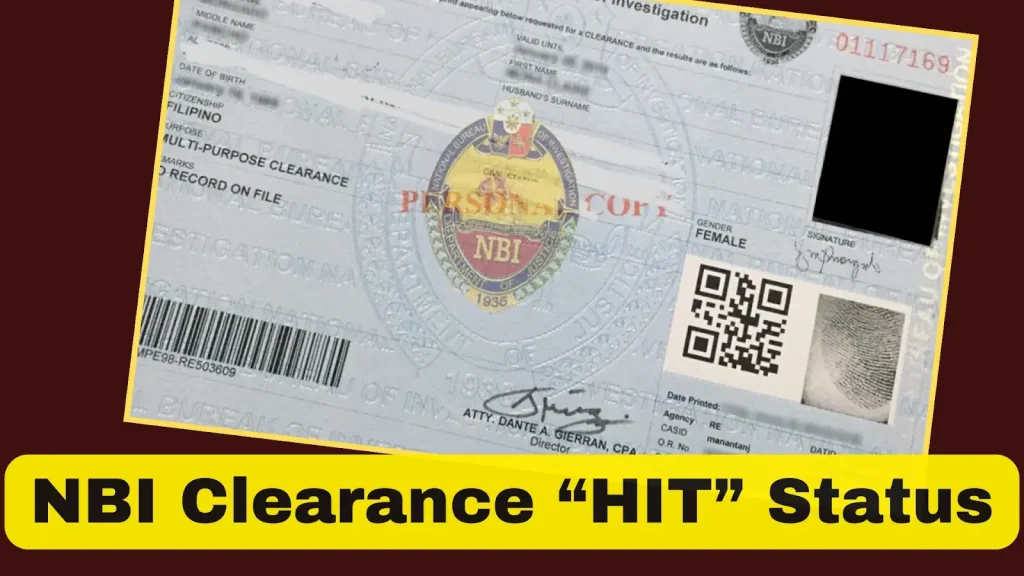 NBI Clearance HIT Status | Reasons and Solution NBI HIT 2025